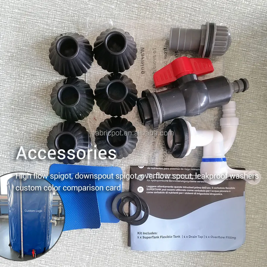 100 Gal Extra Stable Rainwater Collection System Portable Water ...