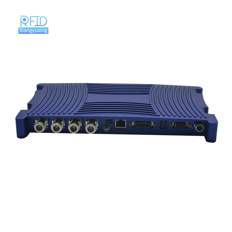 10m Uhf Rfid Reader Epc Gen2 Iso18000-6 4 Port Multiplexer Accepter Contact With Rfid Uhf ...