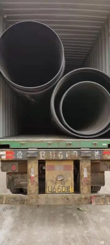 Hdpe Double Sn8 600mm Wall Corrugated Pe100 200mm Drainage Pipe Dwc Hdpe Plastic Culvert Pipe ...