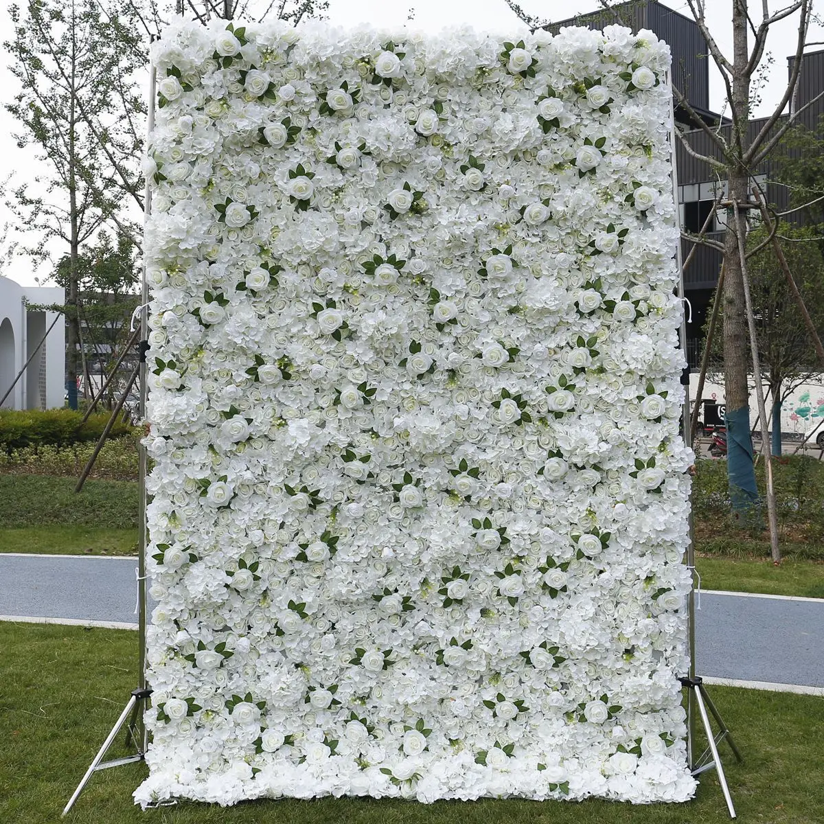 Custom Flowerwall 5d 3d Green Roll up Cloth Flower Wall Backdrop ...
