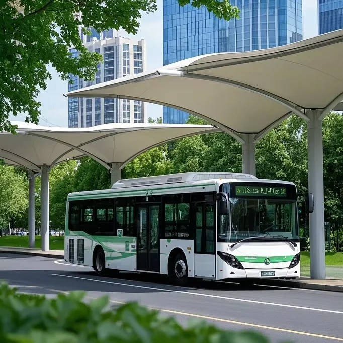 Manufacturer Customizable Architecture Membrane Bus Stop Canopy Station ...
