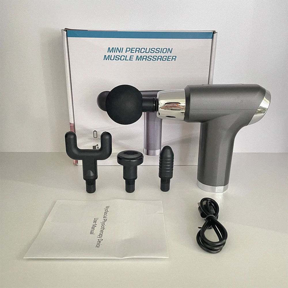 Best Rechargeable Mini Fascial Gun Hand Held Massager With Lcd Touch ...