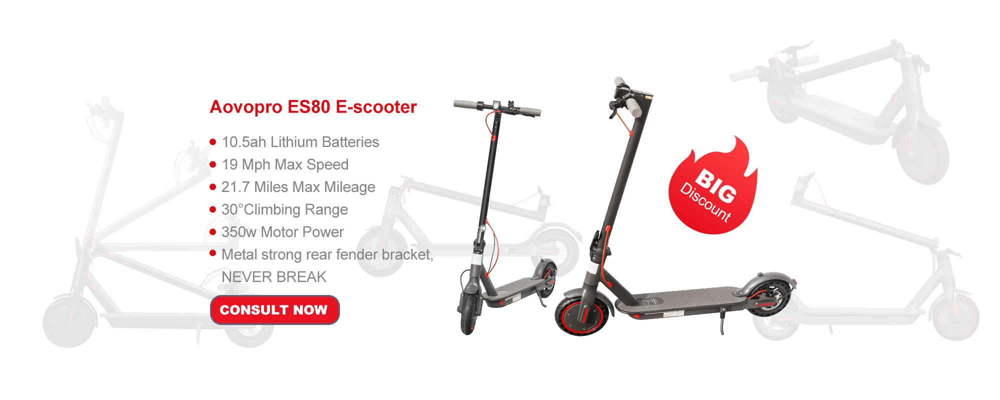 AOVO Pro EU Warehouse Adults off Road 350w Electric Scooter