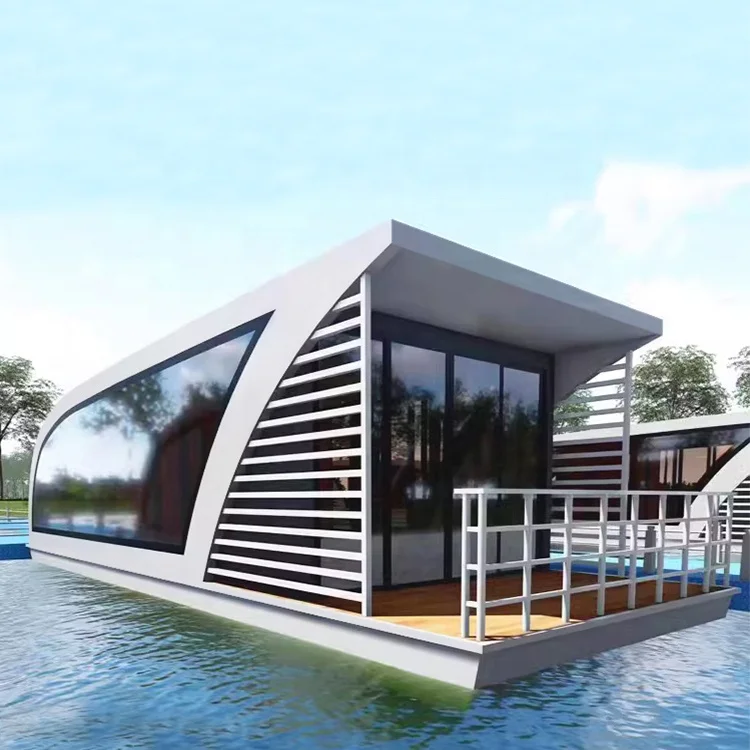 Floating Water House - Luxury Prefab Boat House for Sale