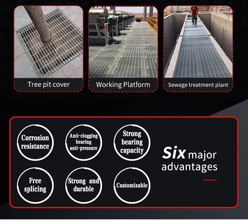 Flat Drain Cover Drainage Ditch SS400 Gi Galvanized Welded Steel ...