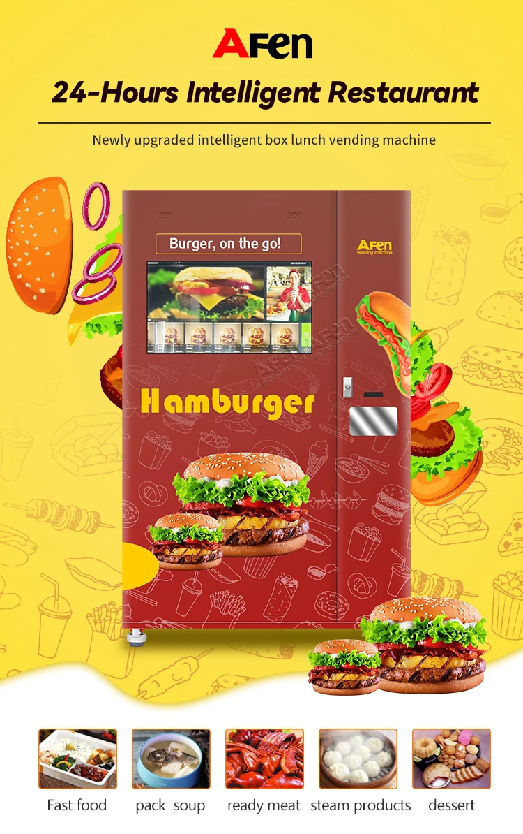 Afen Selling Hot Food Vending Machine Hot Meal Hot Food Vending ...