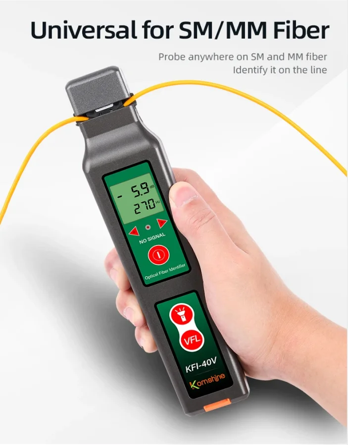 Optical Fiber Identifier with Fiber Visual Fault Locator