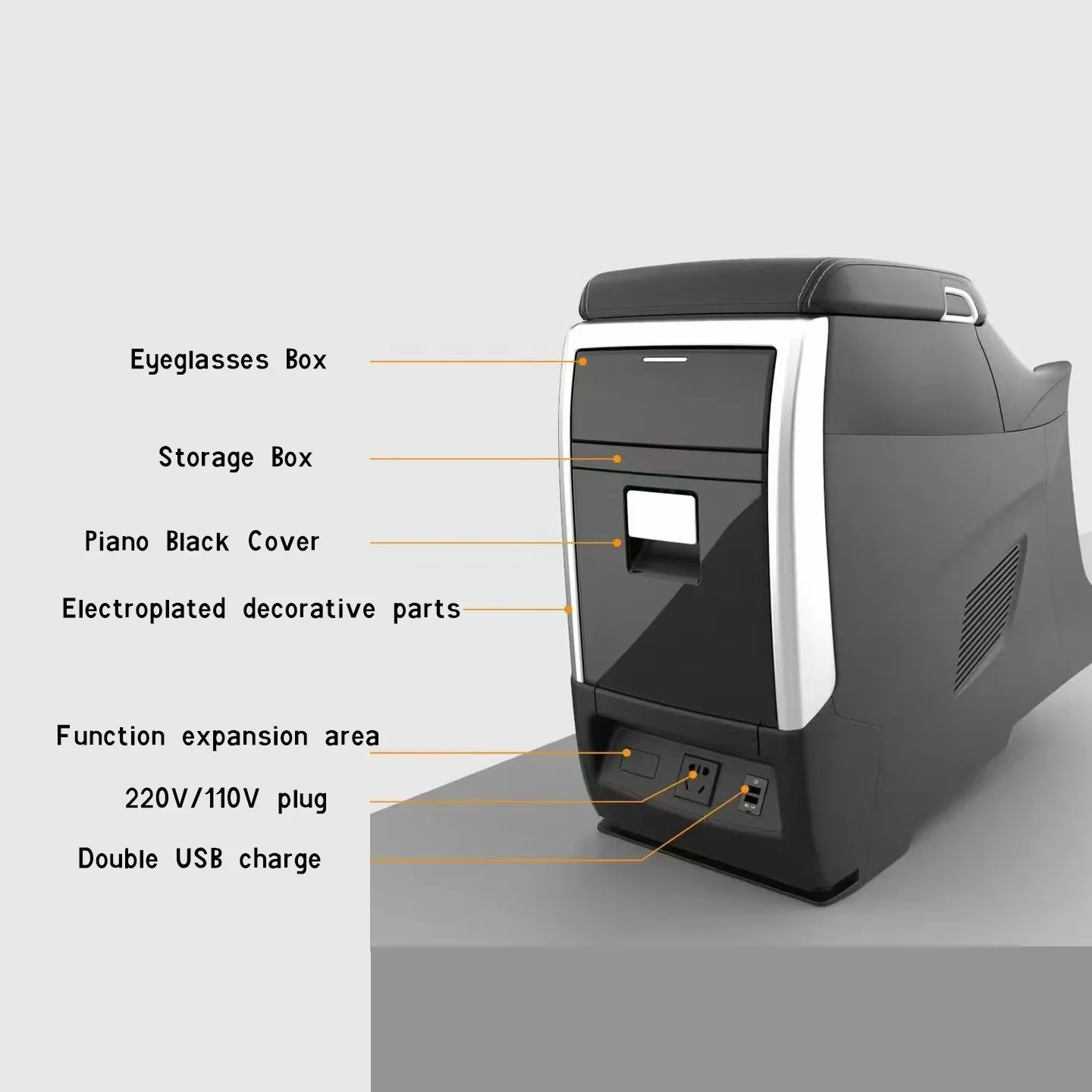 Car Accessories Upgrade Center Console Box Armrest For Toyota Alphard ...