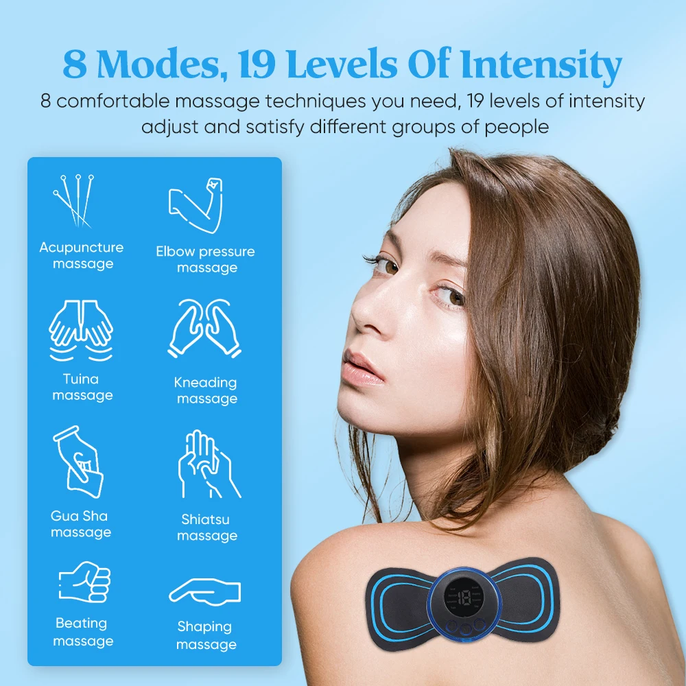 Health Care Massage Product Wireless Tens EMS Massager Electric Smart ...