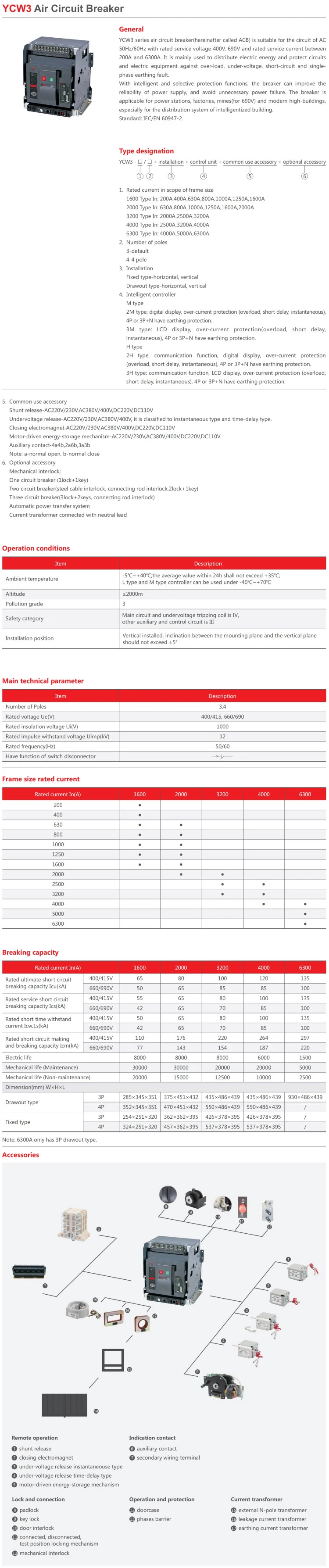 1500a 3极Mcb 400V 3 P 1600A ACB| Alibaba.com