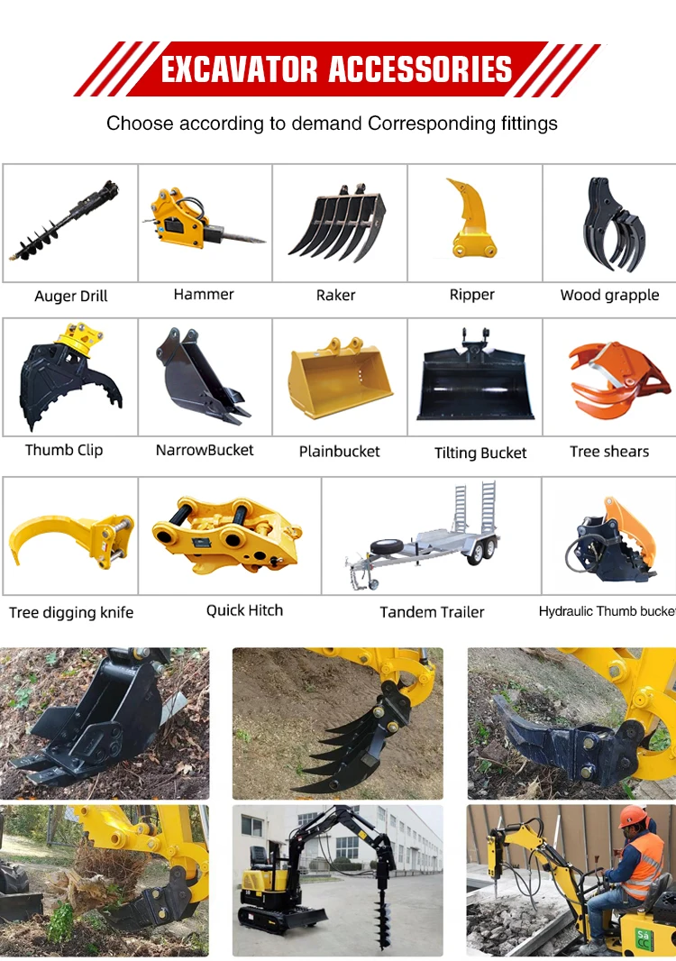 Mini Bagger Micro Bagger - High Efficiency Excavators