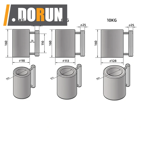 304 Stainless Steel Dumbbell Weight Heavy Mug for Training