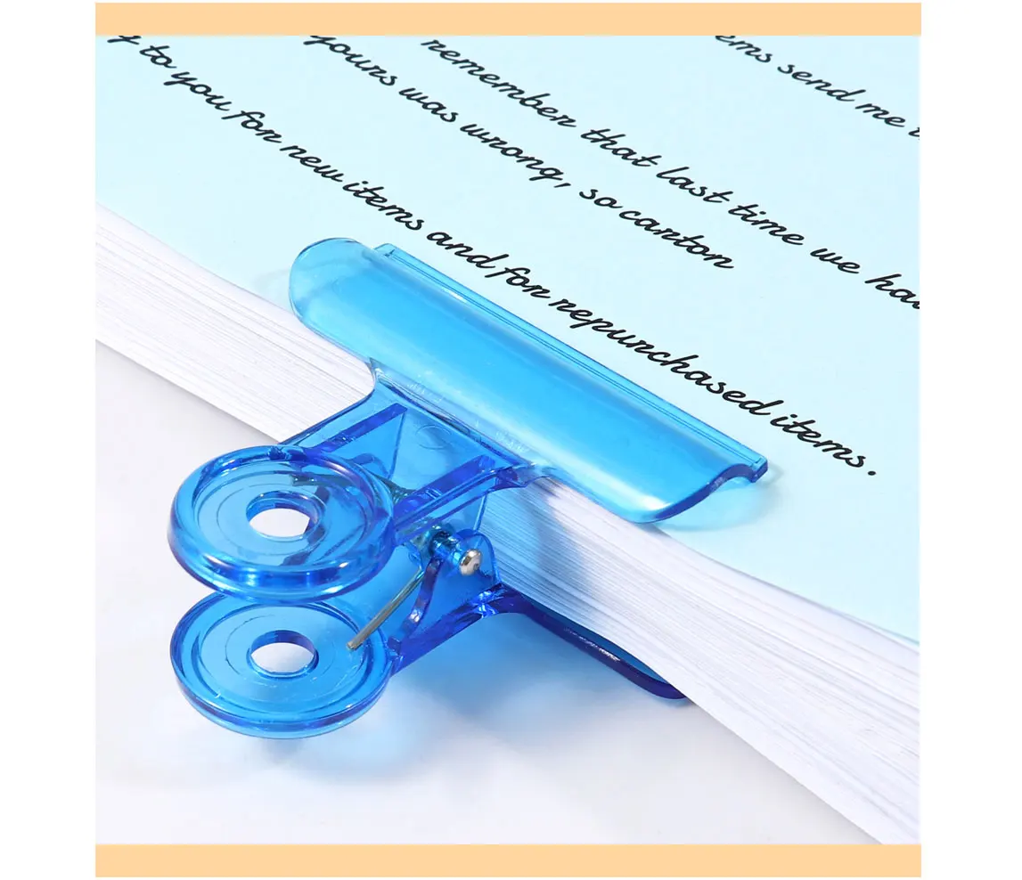 Foska Plastic Bulldog Clips - Reliable Mini Binder Clips