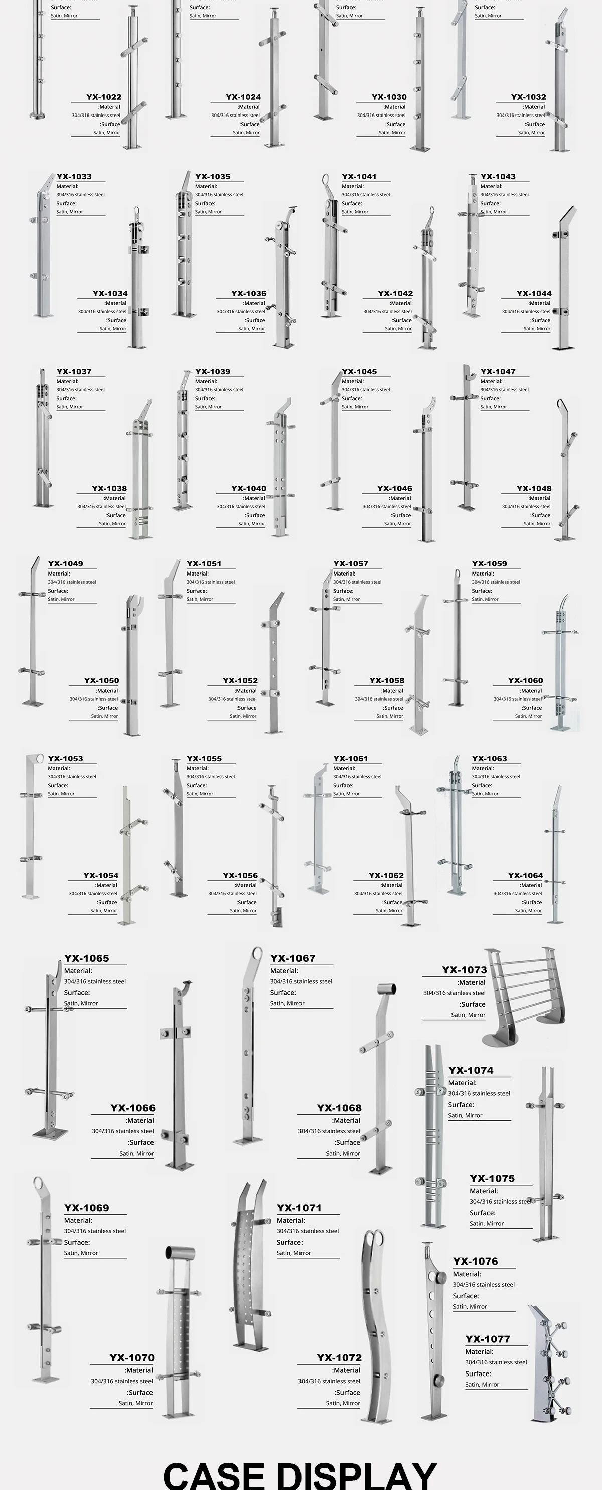 Exterior Inox Stair Railing System 304/316 Stainless Steel Staircase ...