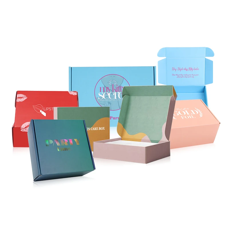 Custom Biodegradable Recyclable Black Paper Packaging Corrugated Mailer ...