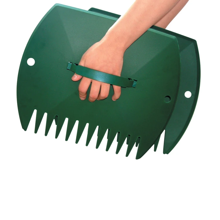 VERTAK Plastic Garden Hand Leaf Rake Scoop Grabber - 2PCS
