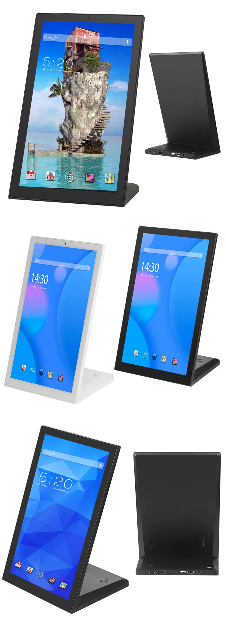 14 Inch WIFI Bluetooth POE NFC POS Android Tablet PC Desktop Digital ...