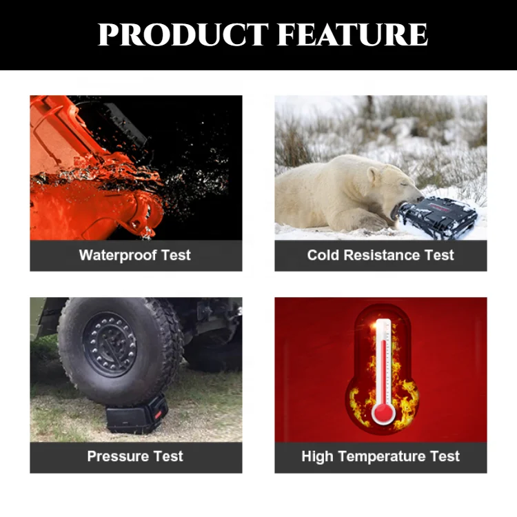 Heavy Duty Cases With Wheels And Telescopic Handle Plastic Case With ...