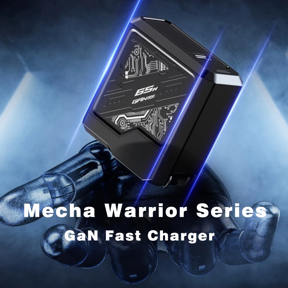 Cyberpunk Mecha Warrior Series 65w Gan High Speed Usb Type C Adapter ...