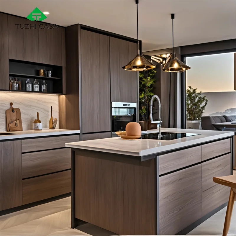Tuzhi Casa 2024 Hardware Cabinet Kitchen Kitchen Center Island Cabinet ...