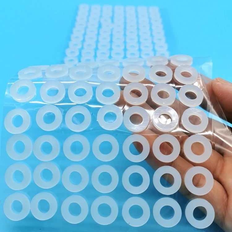 INO Self Adhesive Backed EVA Felt Rubber Anti Slip Foam Pad Gasket Ring ...