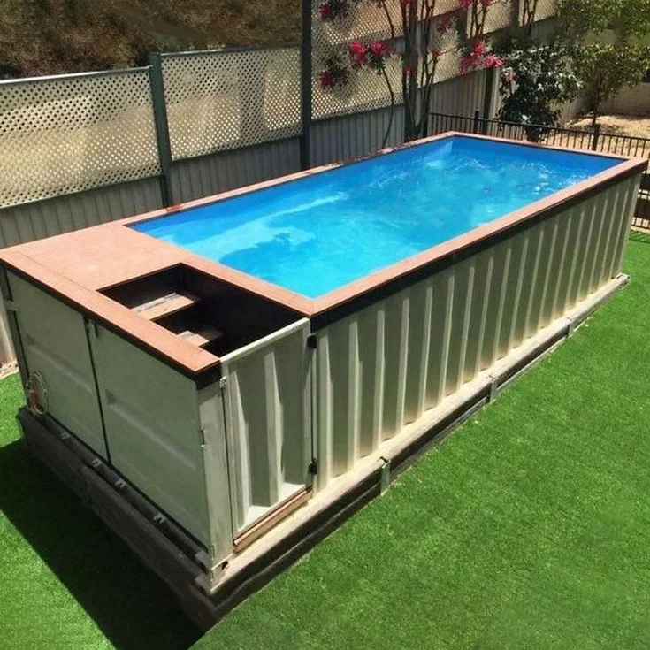 20ft Outdoor Structure Prefabricated Swimming Pool Container - Buy ...