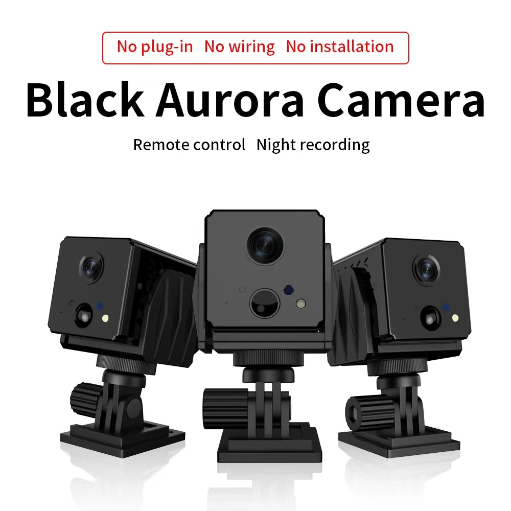 4MP HD Black Light Full Color MINI Wifi 4G Camera for Surveillance IP ...