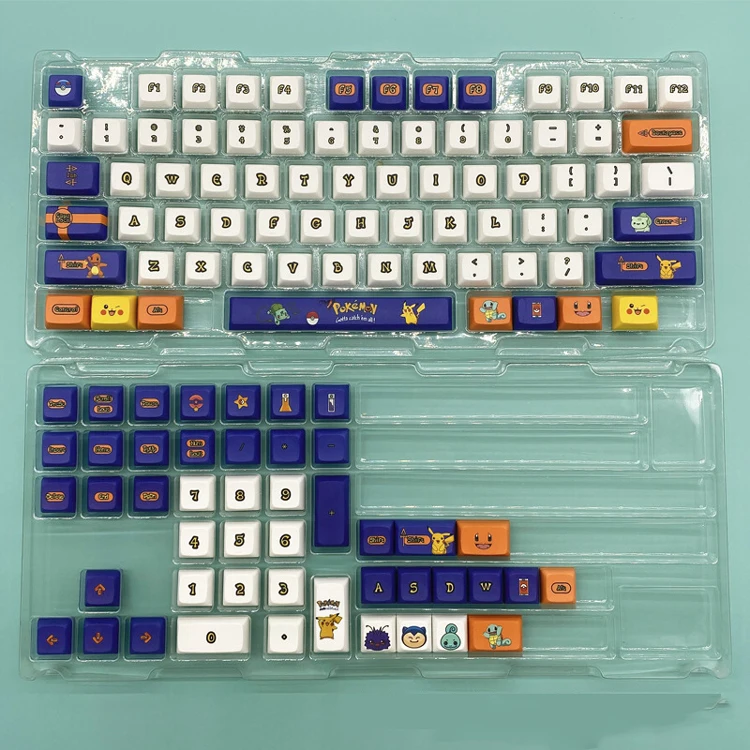 Hot Sale Custom Pbt Oem 122 Keys Sublimation Xda Pokemon Keycaps ...