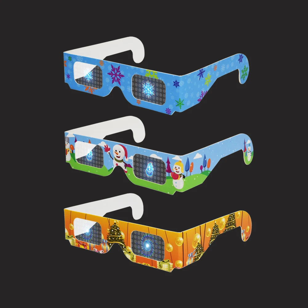 Diffraction Grating Glasses Bulk Christmas Light Diffraction Glasses
