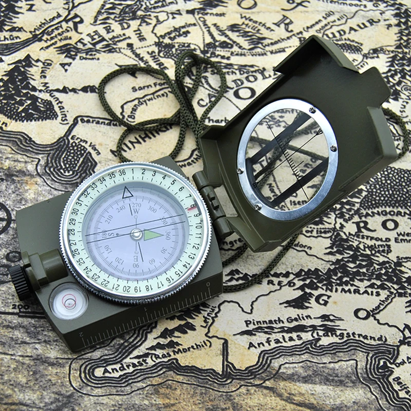 Lensatic Magnetic Compass with Prismatic Lens - Hike Safe