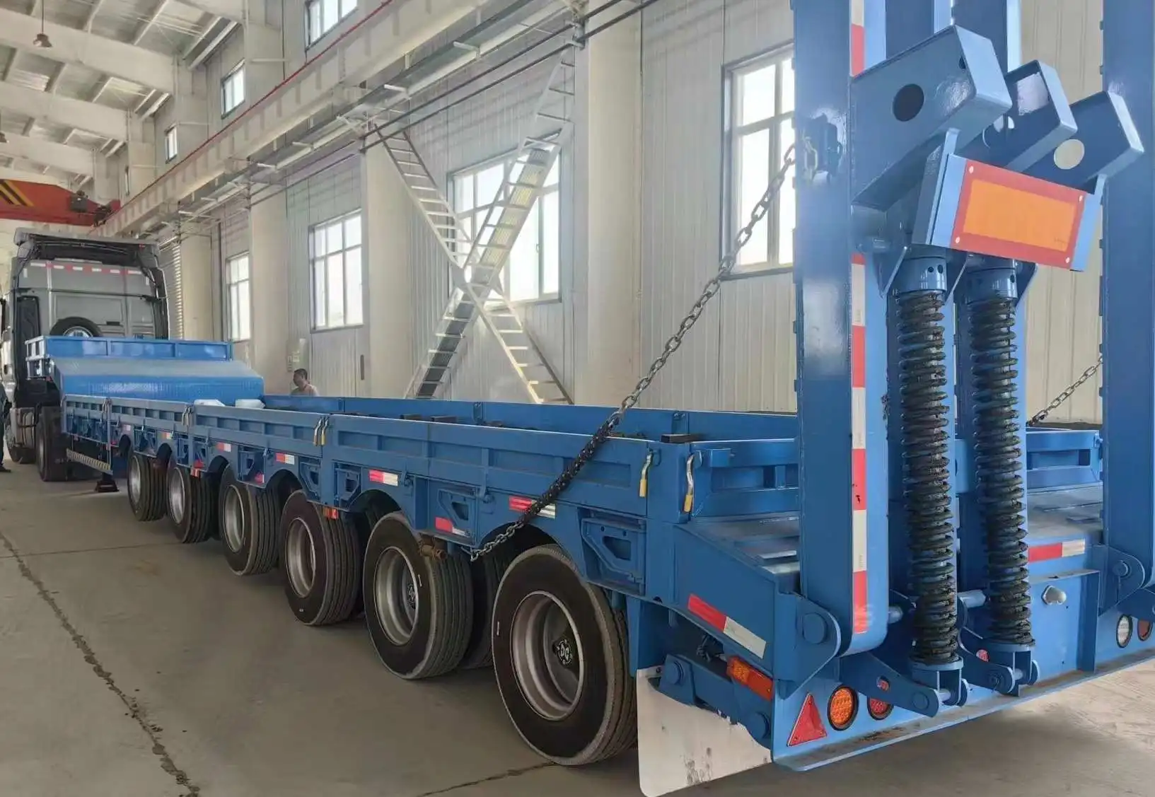 High Strength 6 Axle Lowbed Trailer - 60 to 100 Ton Capacity