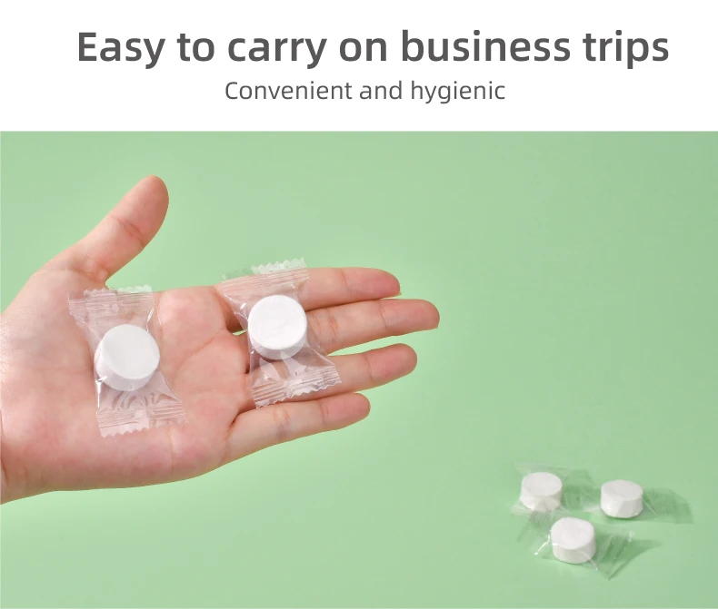 Custom Coin Tissue Compression Towels - Quick-Dry & Disposable