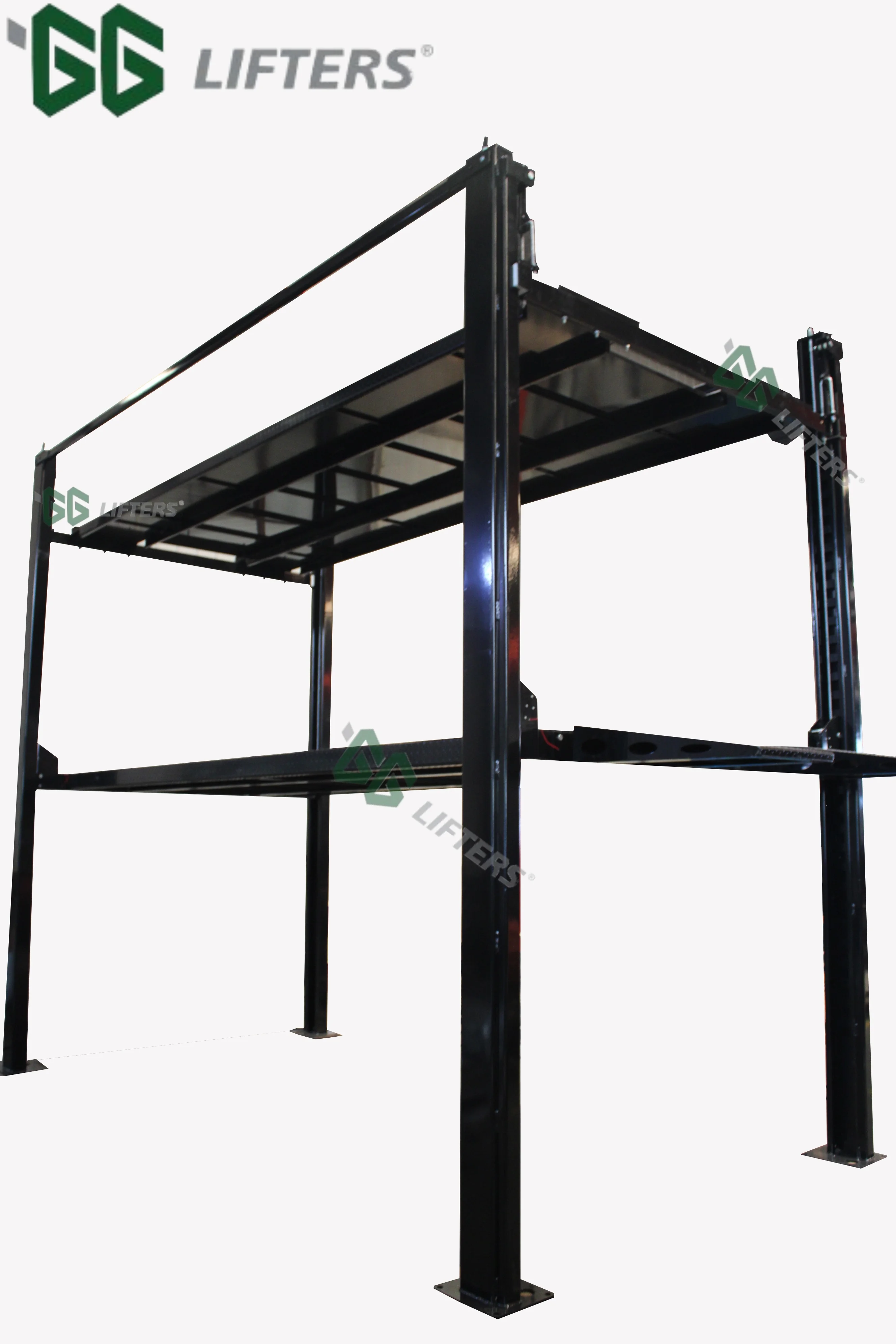 Triple Vertical Car Storage Lift System Three Levels Cylinder Hydraulic ...
