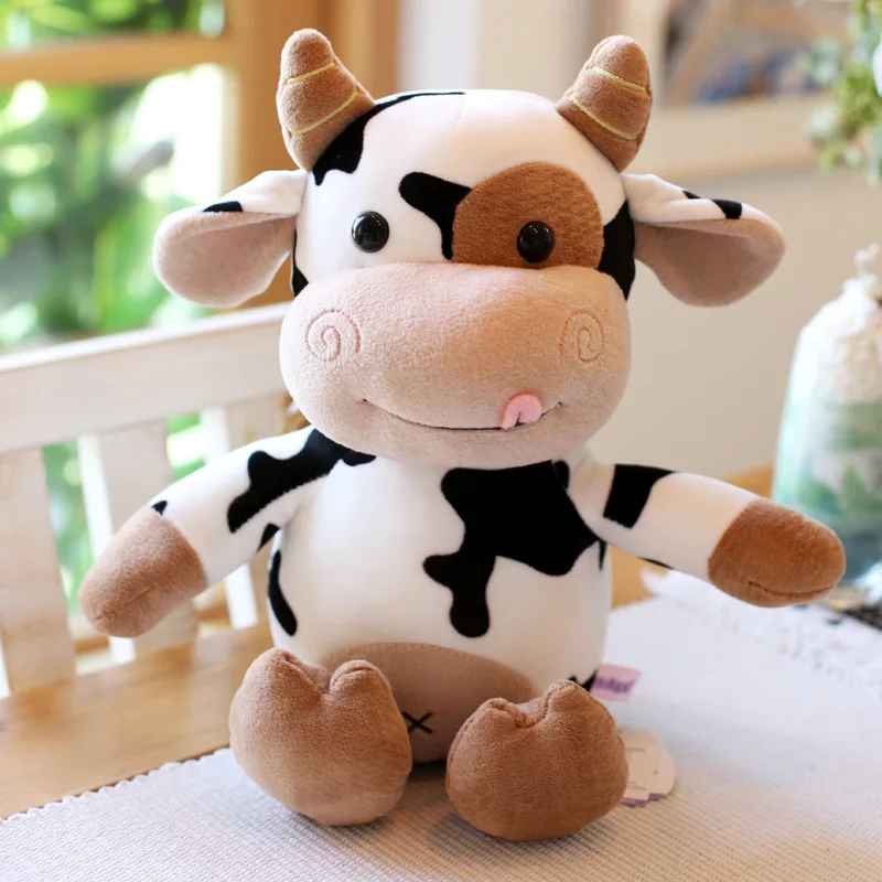 Cute Milk Cow Plush Toy - Perfect Weighted Stuffed Animal