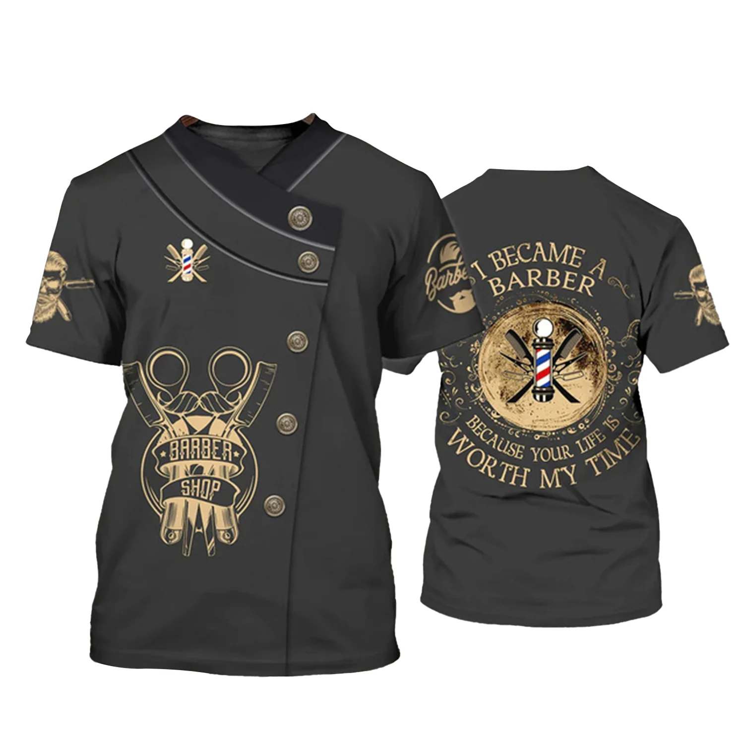 Shop Professional Salon Barber Apparel - Custom Logo T-shirts