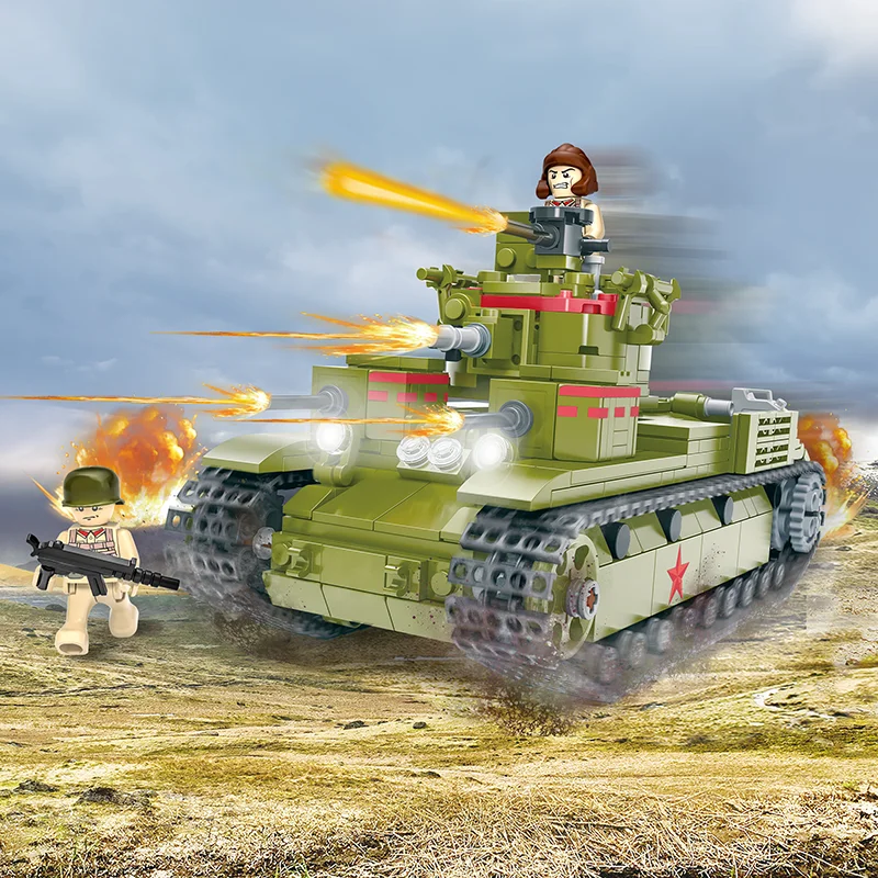 Cogo Plastic War Tank Build Blocks Bricks Kids Construction Kids ...