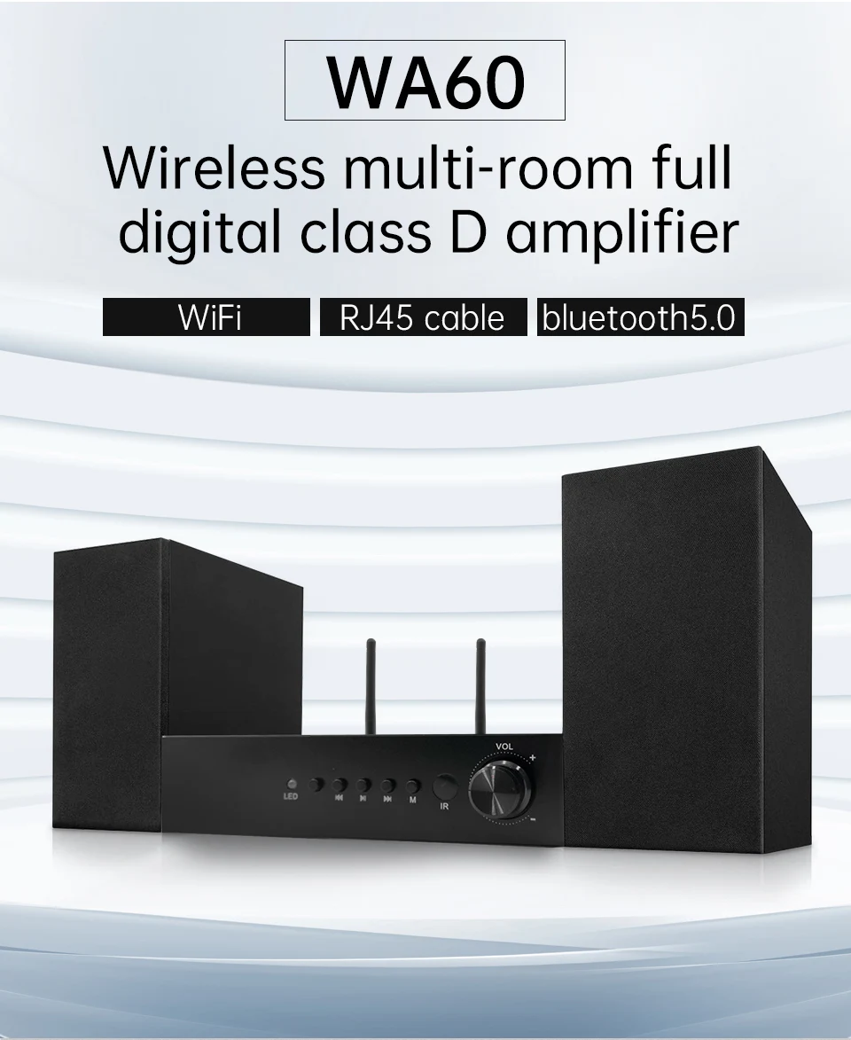 IHOMELIFE WA60 50W X 2 HiFi Stereo Amplifier - Wireless Home Audio ...