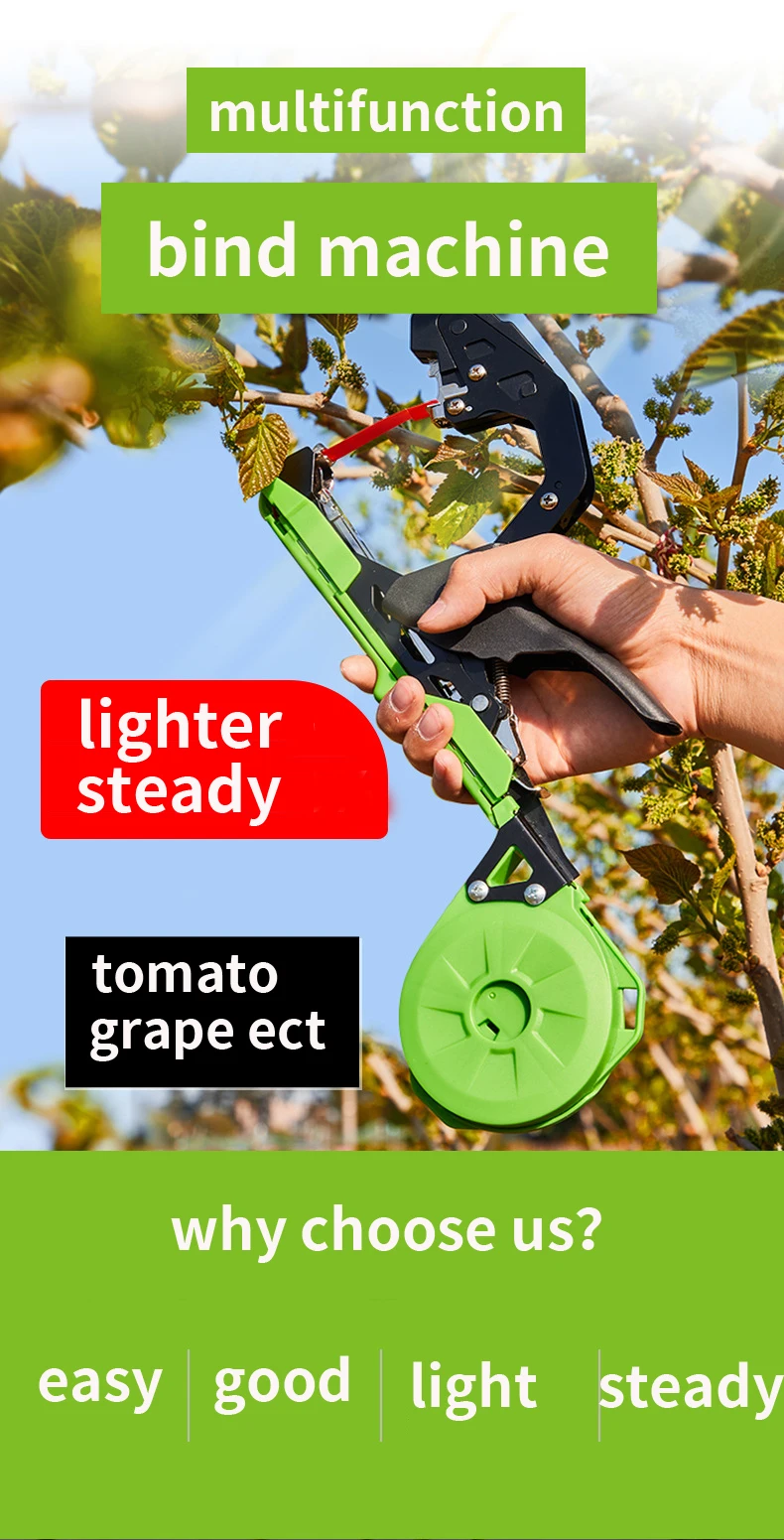 Tying Machine Gun to Tie up Vine Tomatoes and Grapes for Gardeners ...