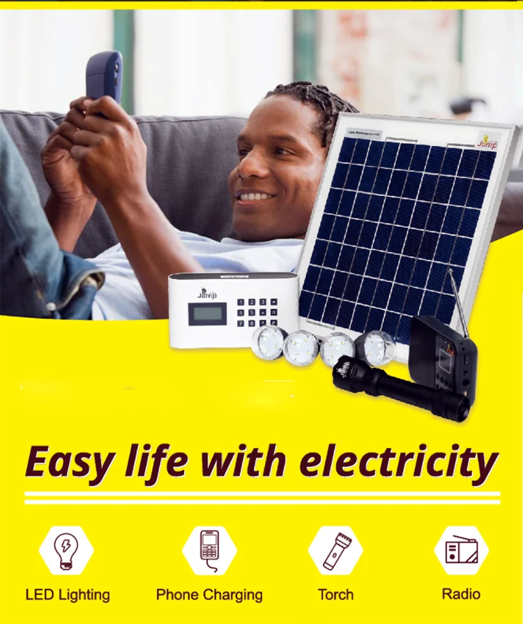 Beebeejump 6.4v Solar Kit Small Paygo Solar Home Lighting System With ...