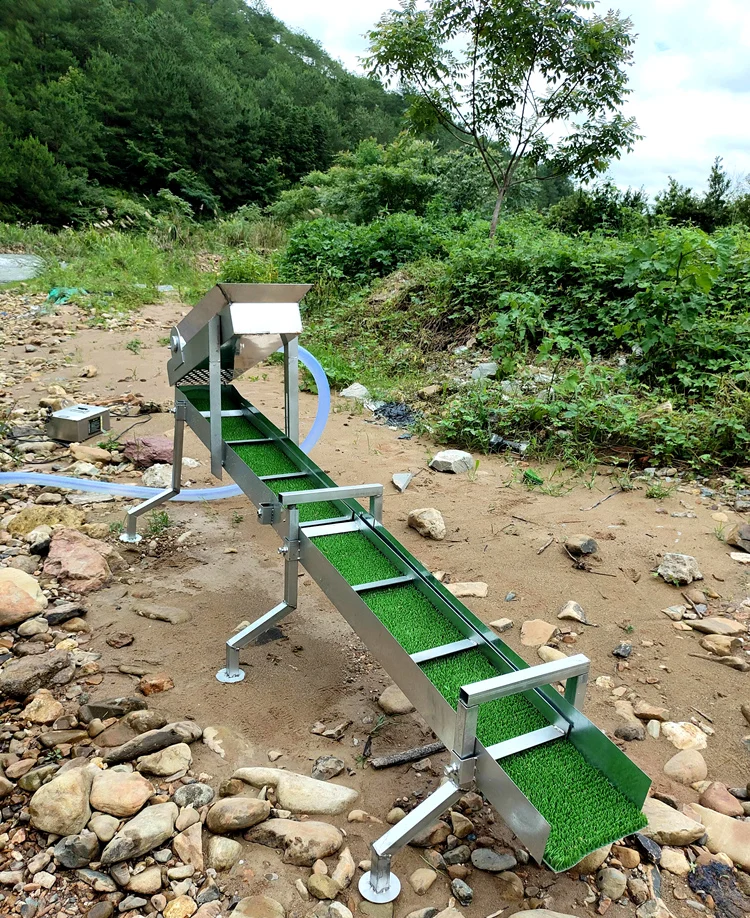 2 Inch Small Gold Prospecting Sluice Box Portable Gold Washer Separator ...