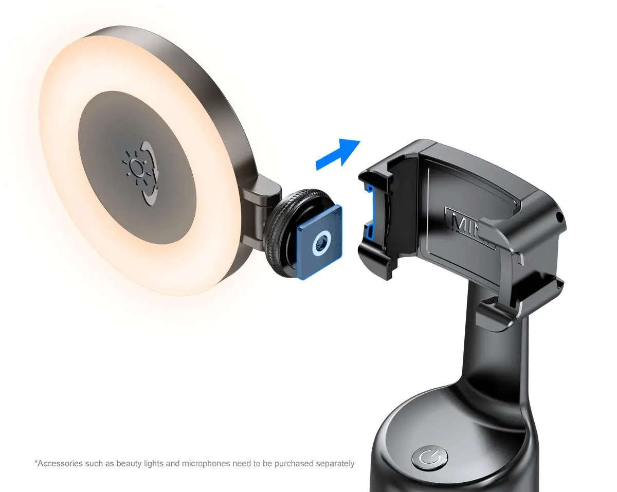 360 Rotation Auto Face Tracking Gimbal Stabilizer Smartphone ...