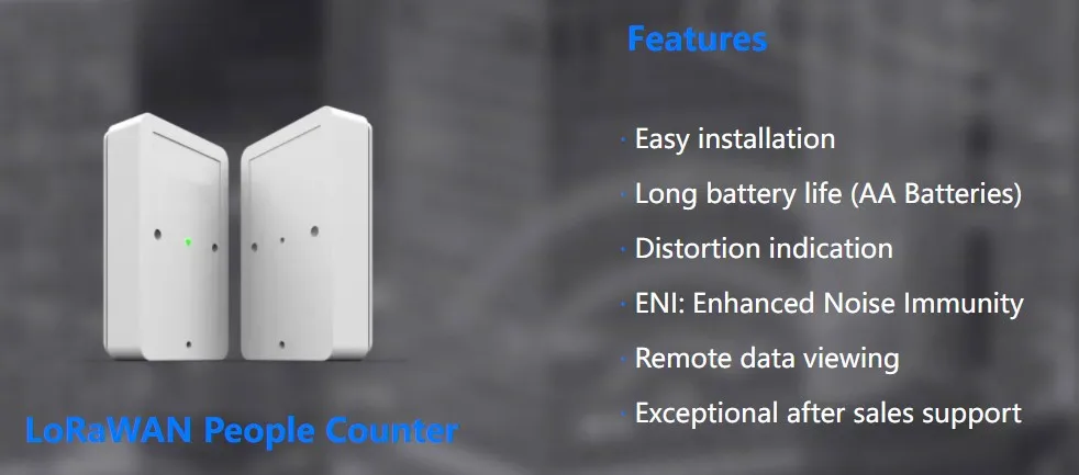 Lorawan People Counters for Shopping Malls - Footfall Sensors