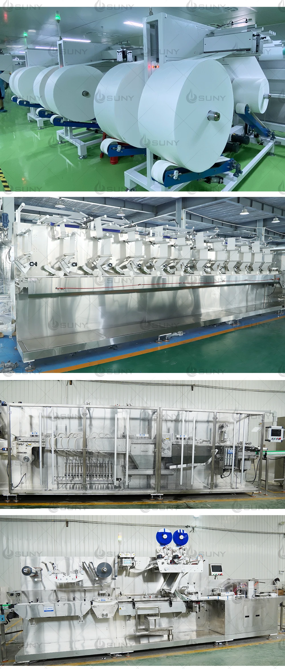 Big Pack 12 Lanes Twin Rolls Machine for Wet Wipes Production