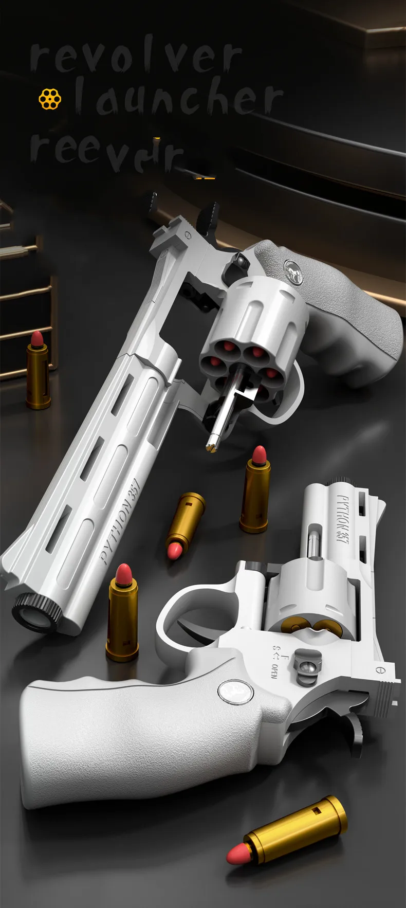 Plastic Python Automatic Shell Throwing Revolver Soft Gun| Alibaba.com