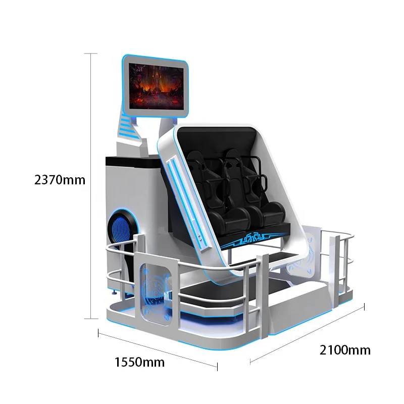 Oculeap Game Center Vr Gaming Chair Flight Simulator 2 Seats 9d Vr 360 ...