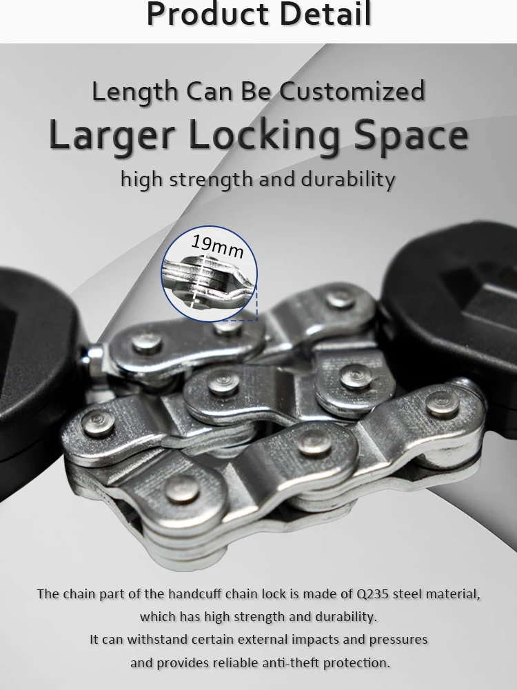 High Security Handcuff Chain Lock for Motorcycle Anti-theft