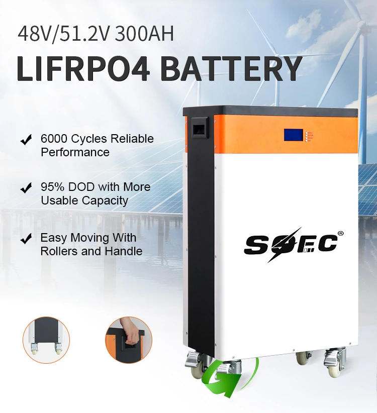 Soec 6000 Cycle Off-grid Solar System 15kwh Lithium Lifepo4 Battery 48v 51.2v 300ah Power Wall ...
