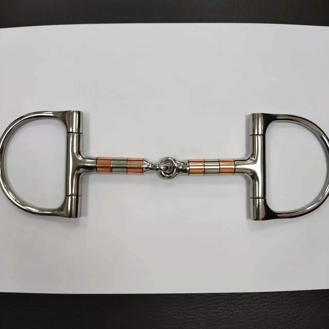 Horshi Equestrian Copper Roller D-Ring Snaffle Horse Bit