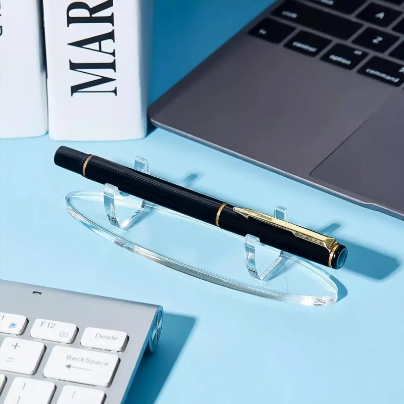 Lucite Block Cuticle Oil Pen Stand Clear Acrylic Pencil Pen Retail ...