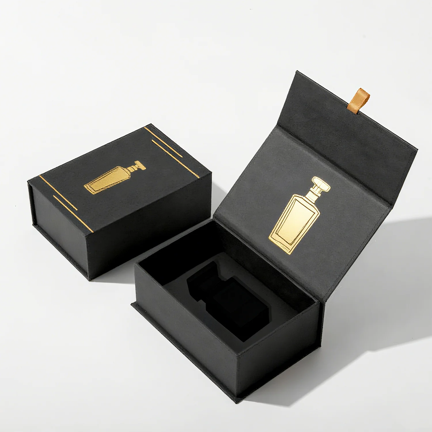 Custom Fragrance Attar Paper Box for Oud with Sponge